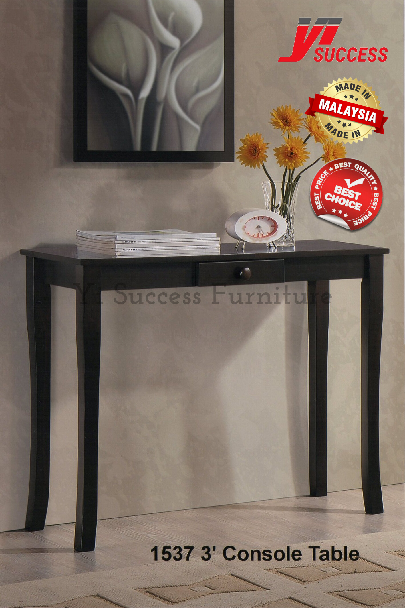 Yi Success Modern Console Table With 2 Drawer / Study Table / Computer ...