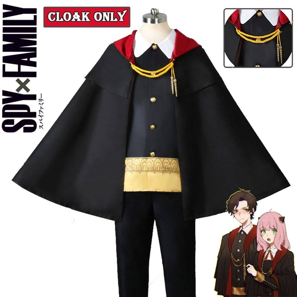 POUKL Party For Women Men Costumes Set SPY X FAMILY Black Uniform Girls ...
