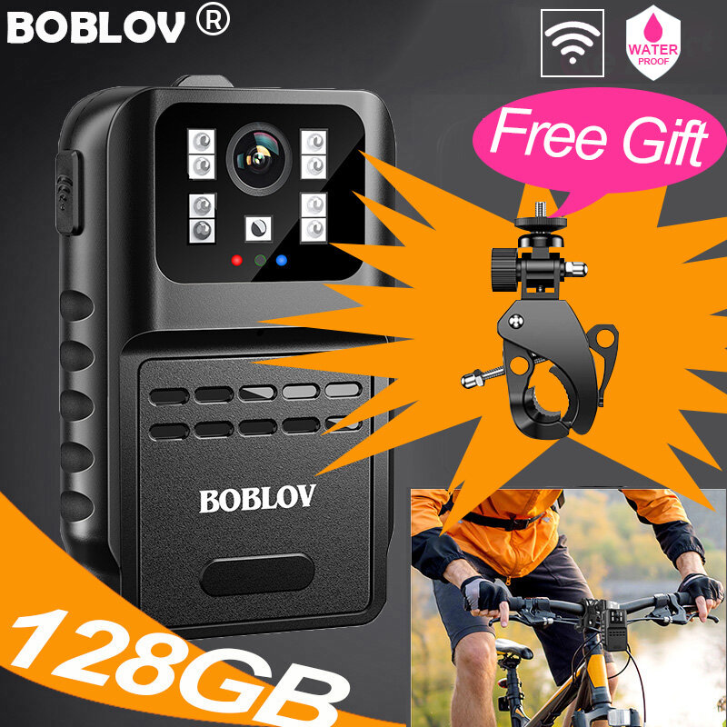 Boblov 880W WIFI Mini Body Action Police Camera กล้องตำรวจสวมใส่กีฬากัน ...