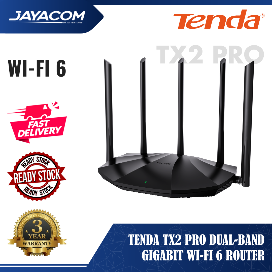 Tenda TX2 Pro Dual-Band Gigabit Wi-Fi 6 Router | Lazada