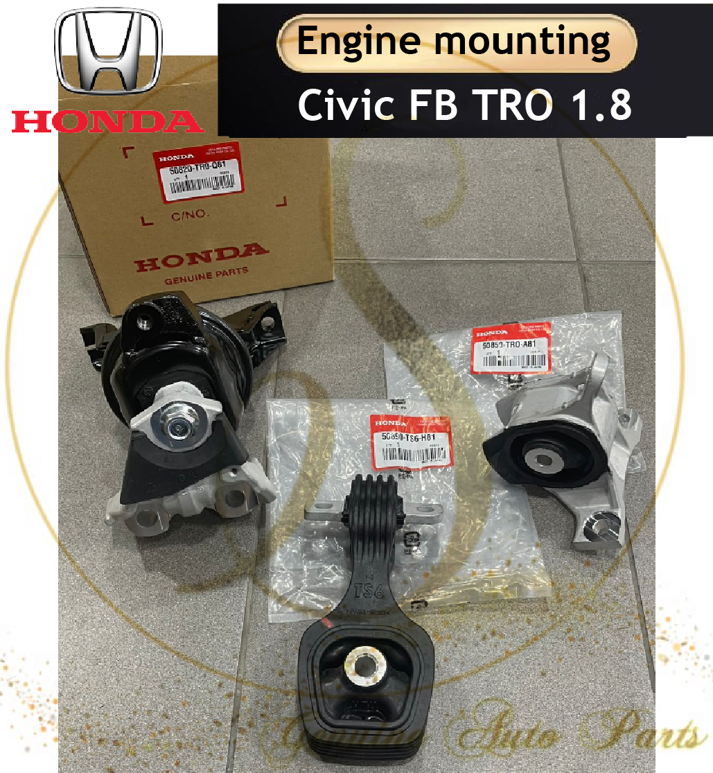 (100% ORIGINAL JAPAN) HONDA CIVIC FB TRO 1.8 ENGINE MOUNTING SET 2012 ...