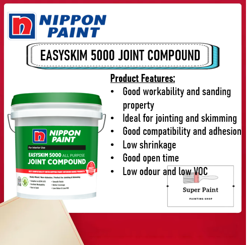 Nippon Paint EasySKIM 5000 All Purpose Joint Compound 25KG | Lazada