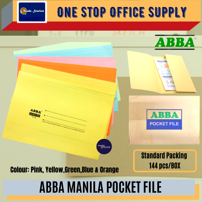 ABBA Manila Pocket File 144pcs/Ctn / Fail Kertas / Manila Card File ... ABBA Manila Pocket File 144pcs/Ctn / Fail Kertas / Manila Card File ...
