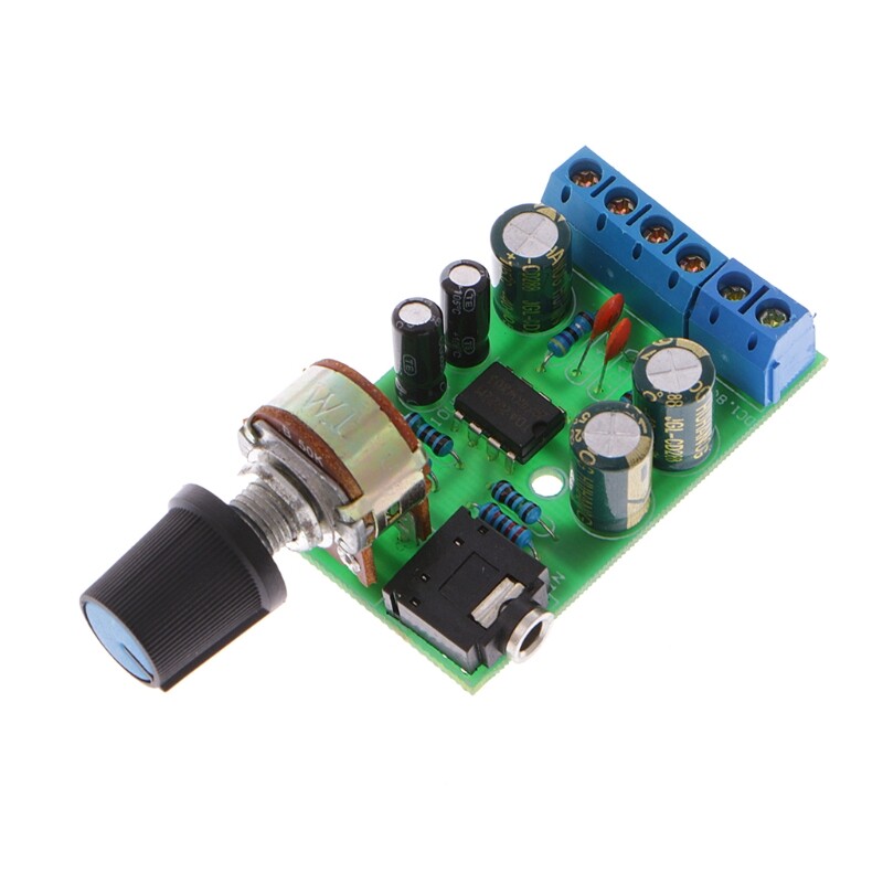 DC 1.8-12V TDA2822M 2.0สเตอริโอมินิ AUX เครื่องขยายเสียงโมดูล AMP ...