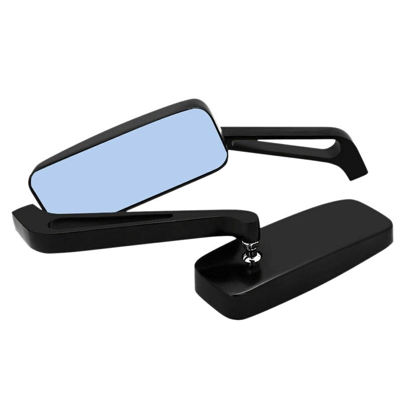 Universal Rectangle Motorcycle Rearview Side Mirrors Retro Motorcycle ...