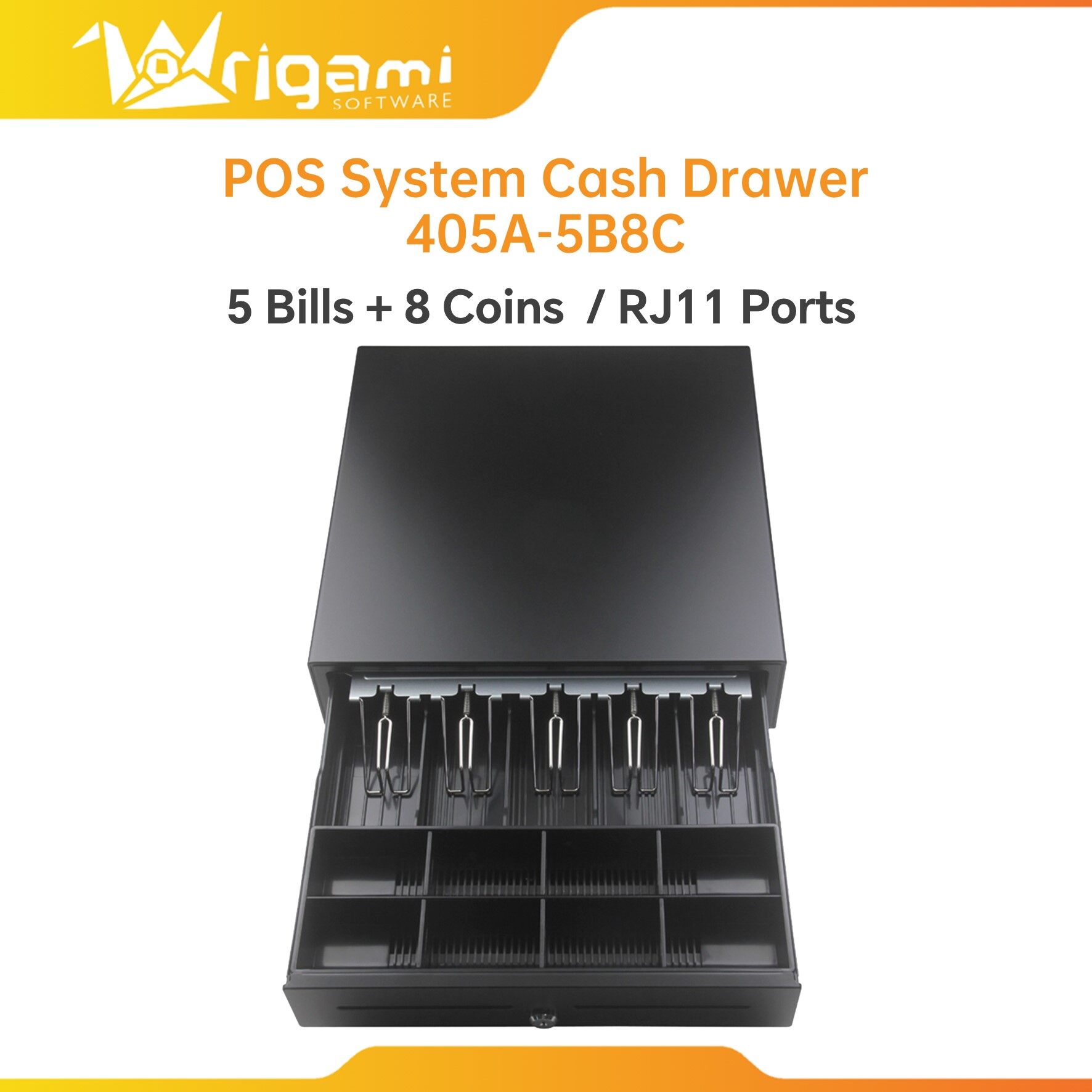 Pos System Cash Drawer 405A-5B8C 5 Bills 8 Coins RJ11 port | Lazada