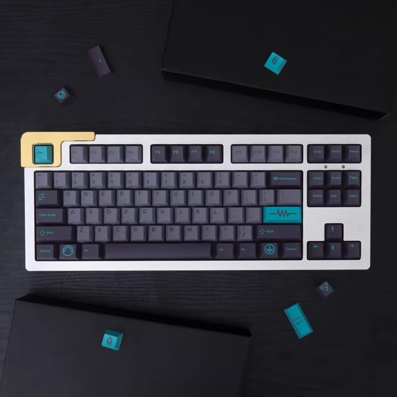 【Keycap Only】GMK Electrician KEYCAP 130 Keys Cherry Profile PBT Dye-Sub ...