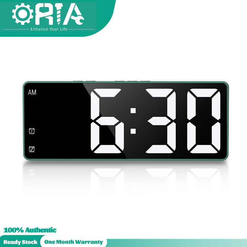 ORIA Digital Clock USB LED Alarm Clock Voice Control Table Clock 12/24H ... ORIA Digital Clock USB LED Alarm Clock Voice Control Table Clock 12/24H ...