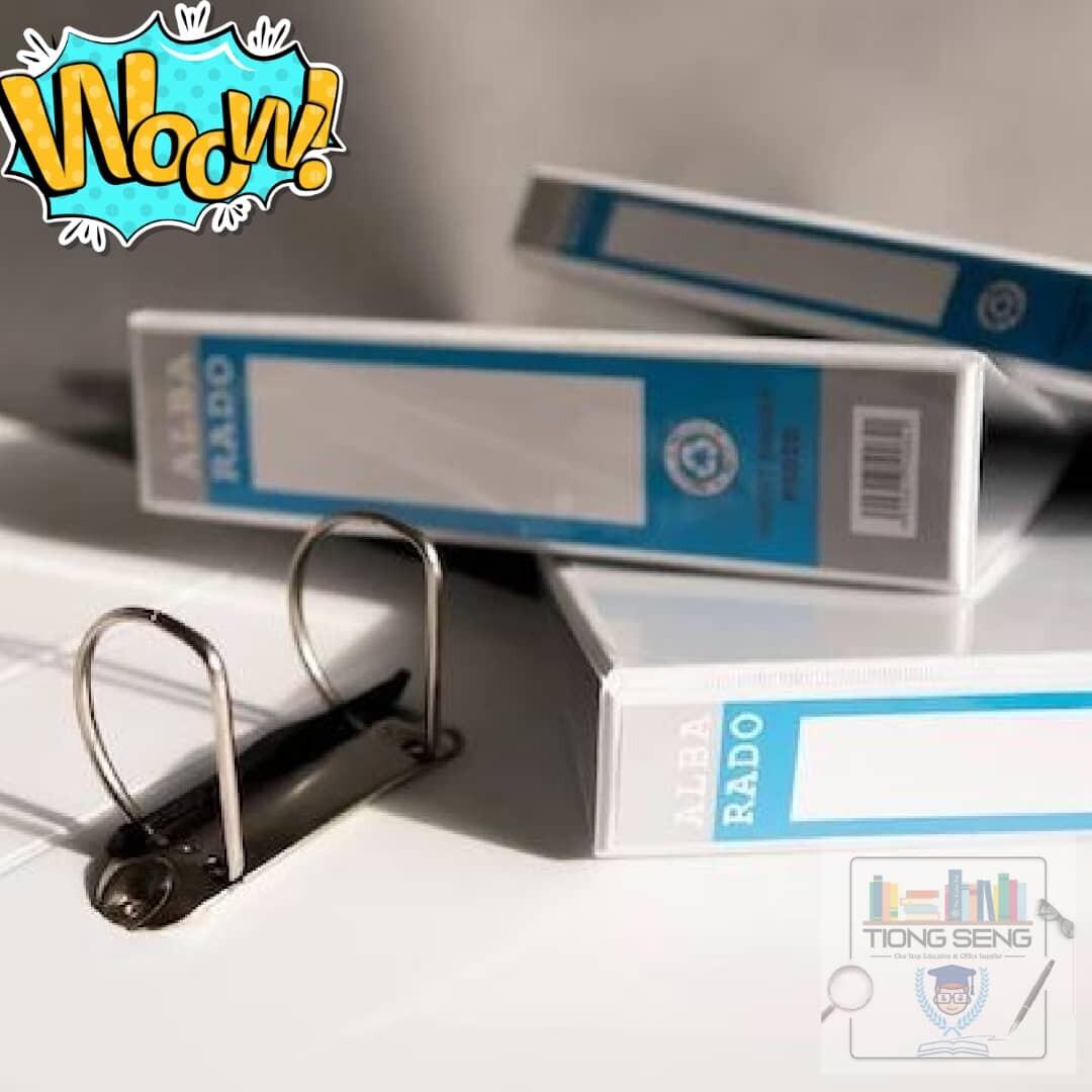 [TS] [LION FILE]Alba Rado PVC 2D White Ring File A4 Insert Binder P252D ...