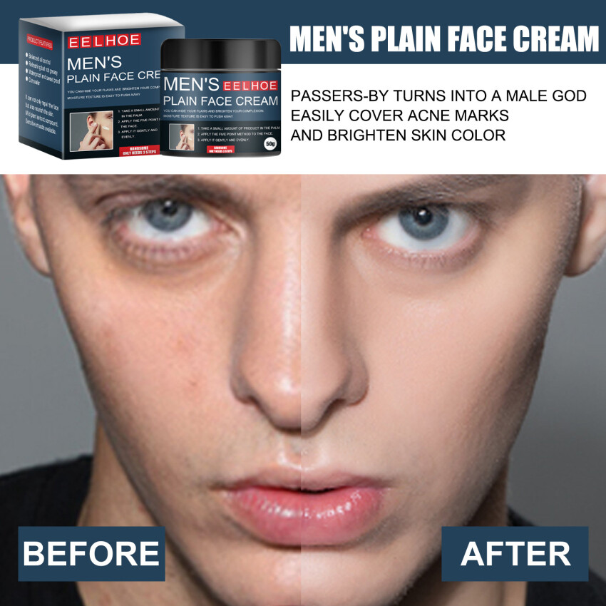 Men 'S Concealer Face Cream Tone Up Cream Invisible Pores Whitening Brightening Moisturizing ...