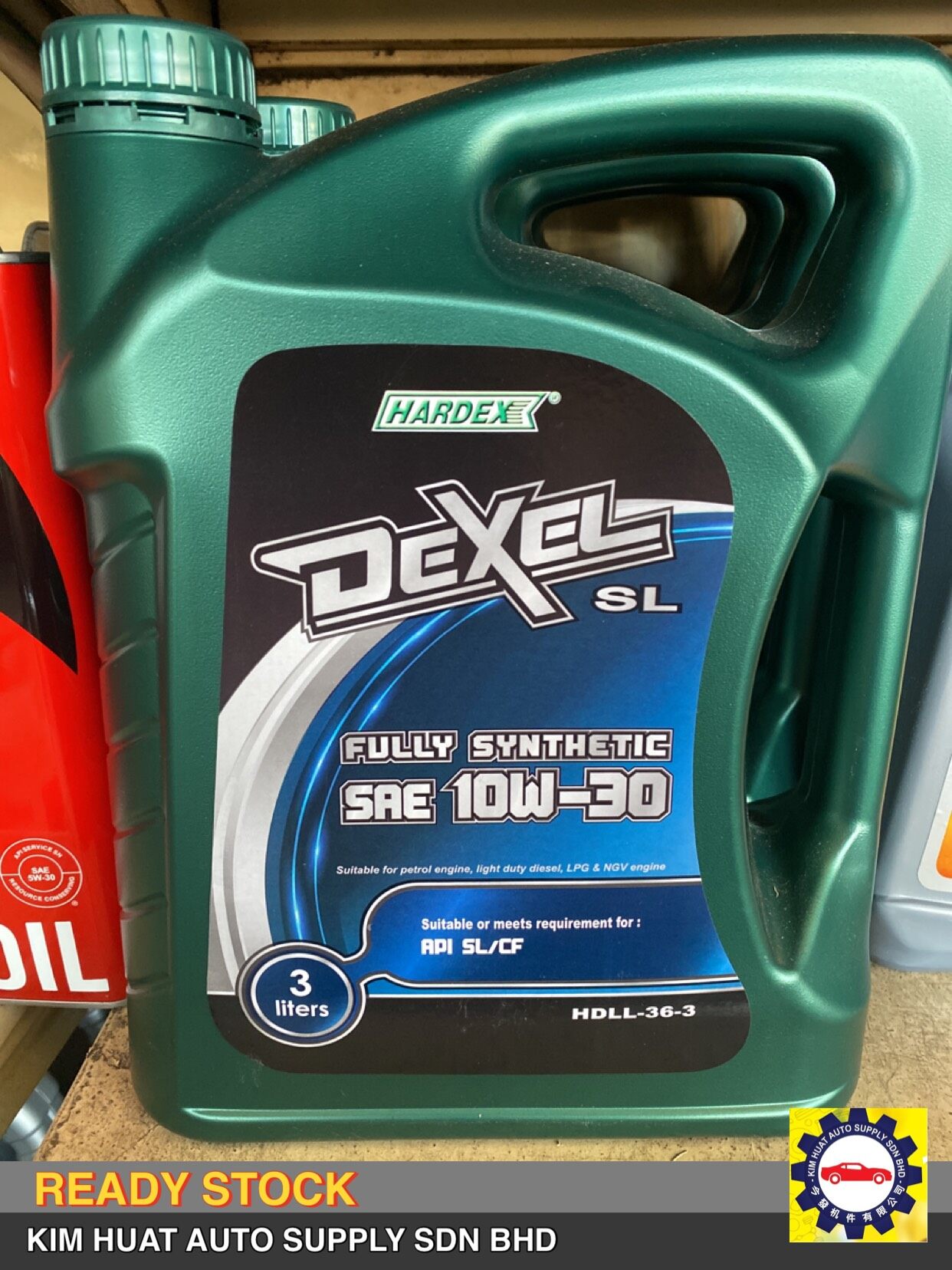 HARDEX ENGINE OIL FULLY SYNTHETIC (DEXEL-SL) SAE 10W30 - 3 LITRE/ 4 ...