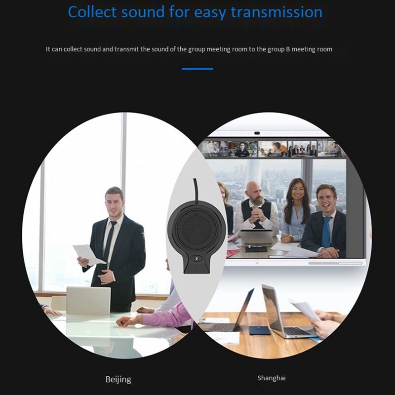 360 Degree Pickup Video Voice Call USB Omnidirectional Microphone Video ...