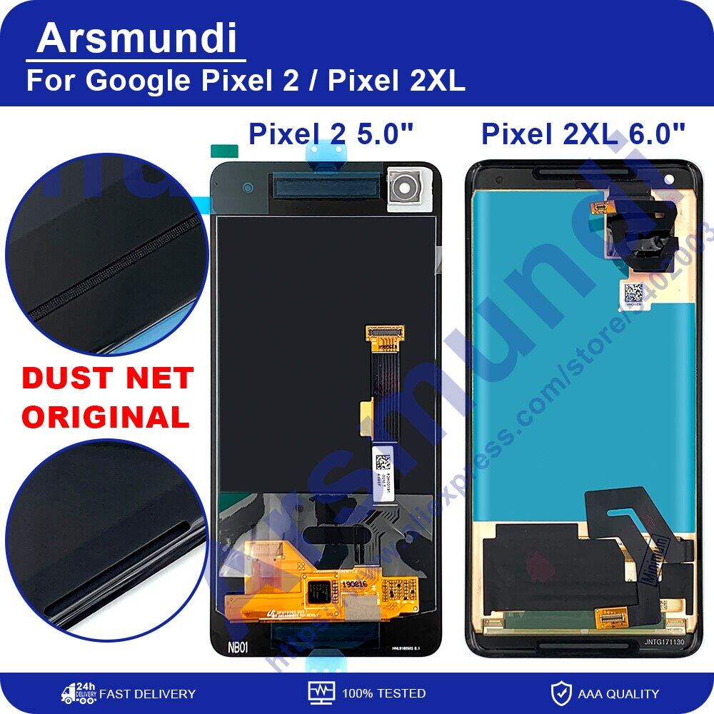 Amoled สำหรับ Google Pixel 2 Xl จอแสดงผล Lcd หน้าจอสัมผัสสำหรับ Google Pixel2 2xl อะไหล่ทดแทน ...