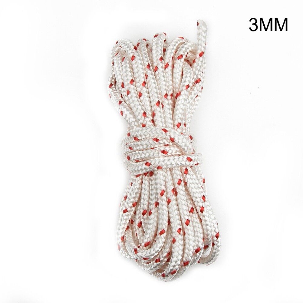 5M 3mm Nylon Fiber Recoil Pull Starter Cord Rope Fits For Chainsaw ...