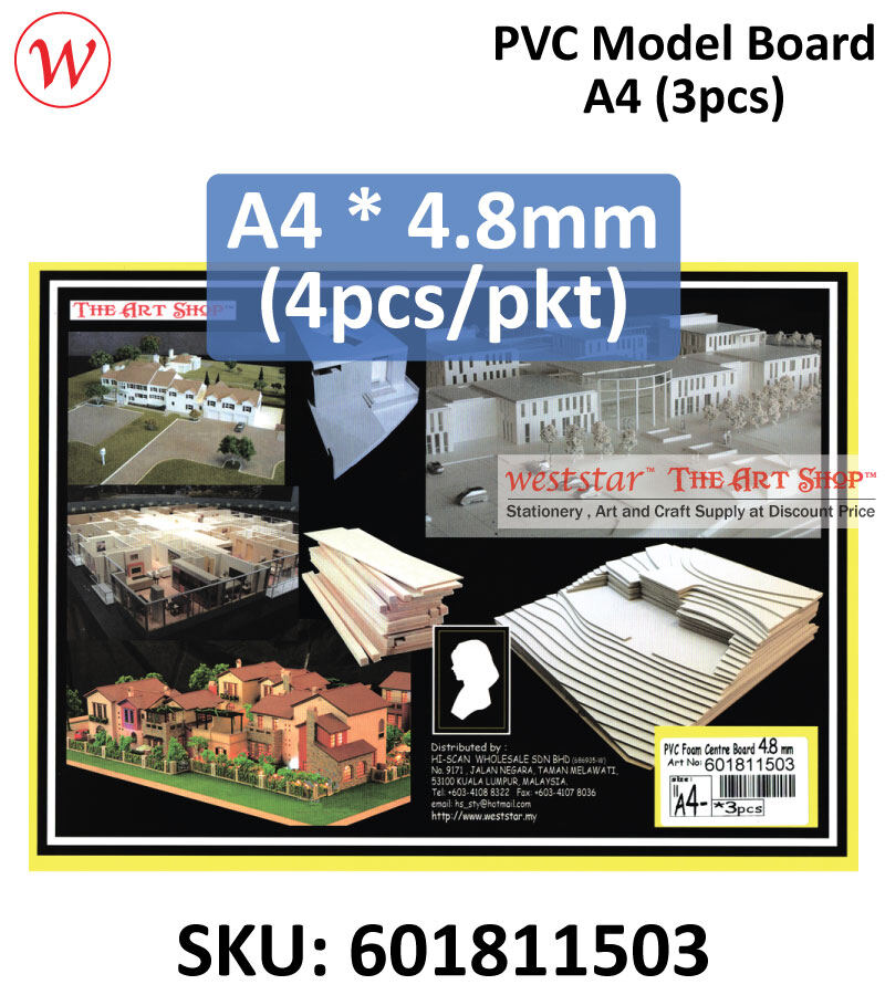 [Weststar TAS] A4, A3, A2, A1 PVC Model Board , Modeling Board For ...