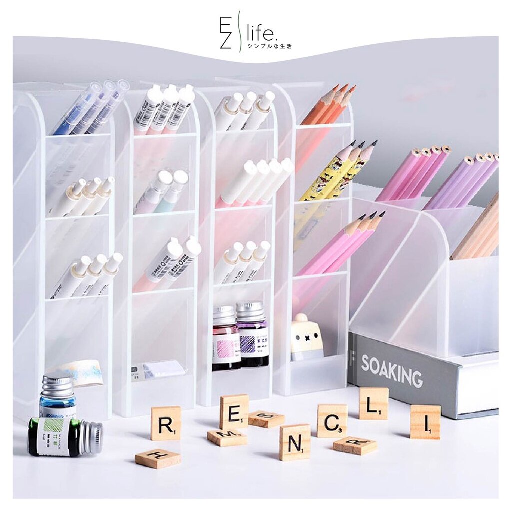 Office Desk Organizer Stationery Storage Box Pen Storage Pen Holder ...