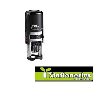 Shiny Self-Inking Dater Rubber Stamp Round (R-517D, R-524D, R-532D ...