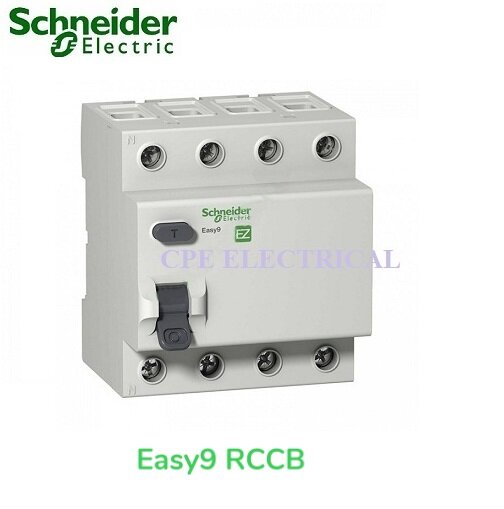 Schneider Electric Easy9 63A 4P RCCB / ELCB TYPE AC 400V | Lazada