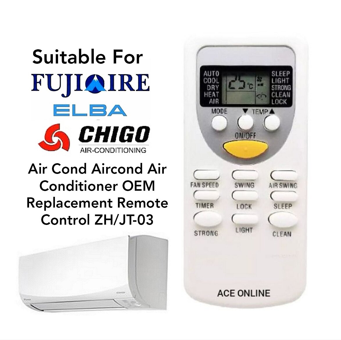 Fujiaire Elba Chigo Air Cond Aircond Air Conditioner OEM Replacement ...