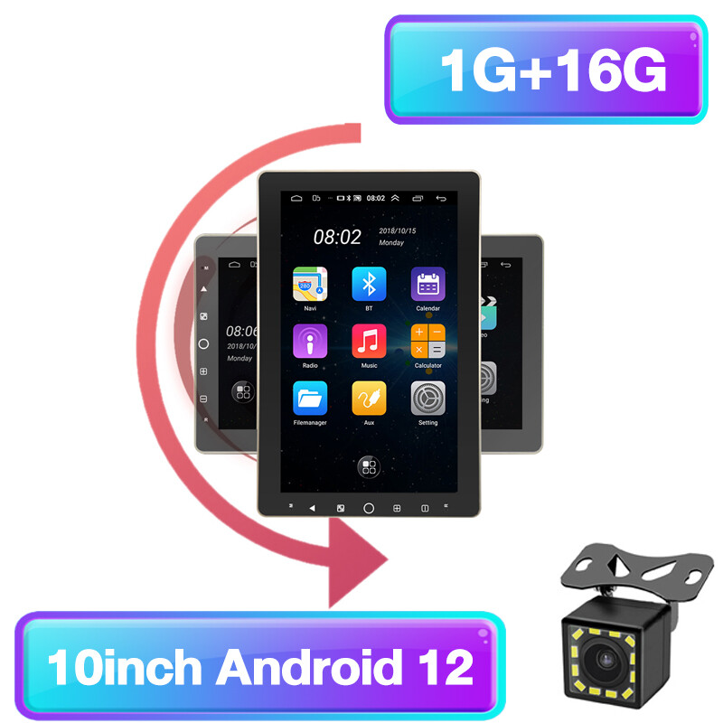 Vertical Tesla Style 10.1inch Carplay 2 Din Android 12 Car Radio For VW ...