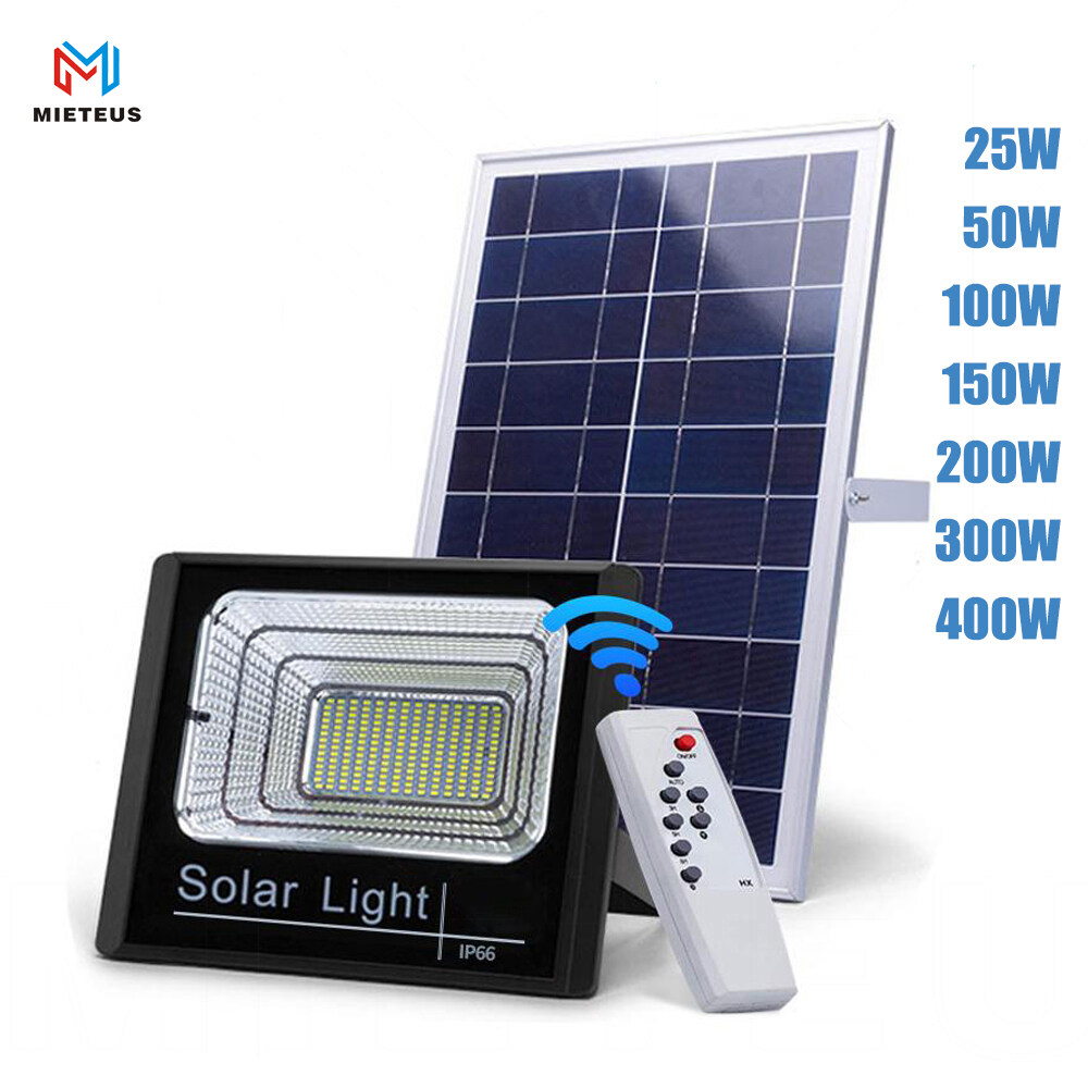 พลังงานแสงอาทิตย์ไฟLedกลางแจ้งกันน้ำSolar Flood Light 25W/50W/ 100W/150W/200W/300W/400Wแยกแผงโซ ...
