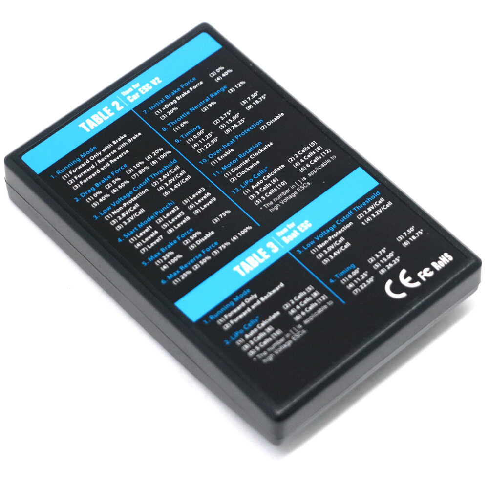 Hobbywing RC รถโปรแกรมการ์ด LED โปรแกรมกล่อง2C Programm การ์ดสำหรับ ...