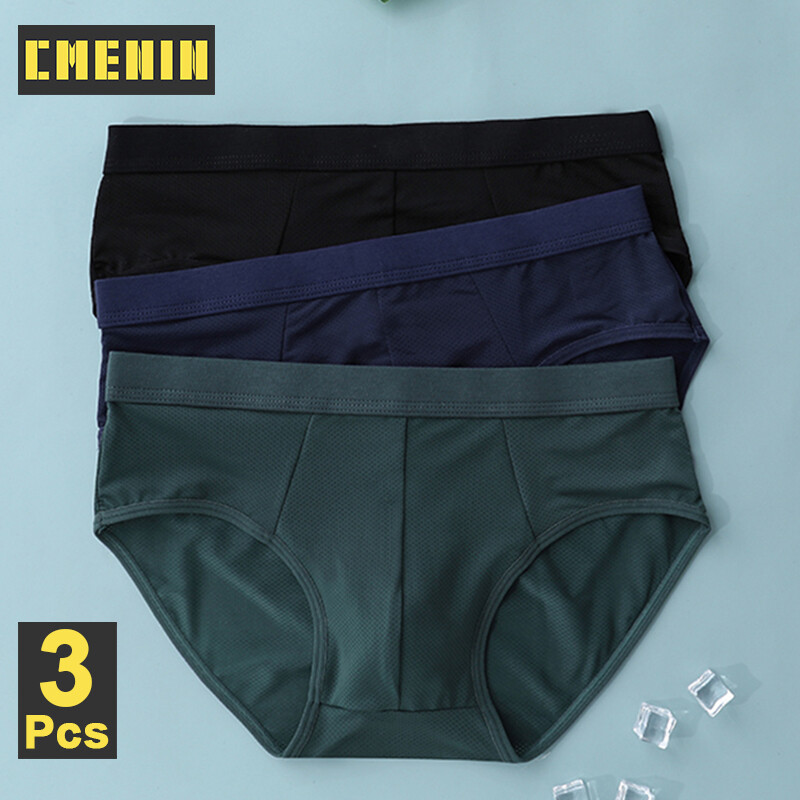 CMENIN Brand 3Pcs Hip Raise Sexy Men's Briefs Men Underpants New Nylon ...