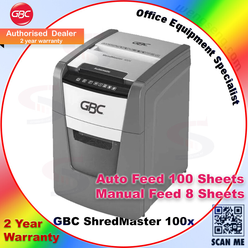 GBC ShredMaster 100X Auto Feed Paper Shredder / Cross Cut Shredder ...