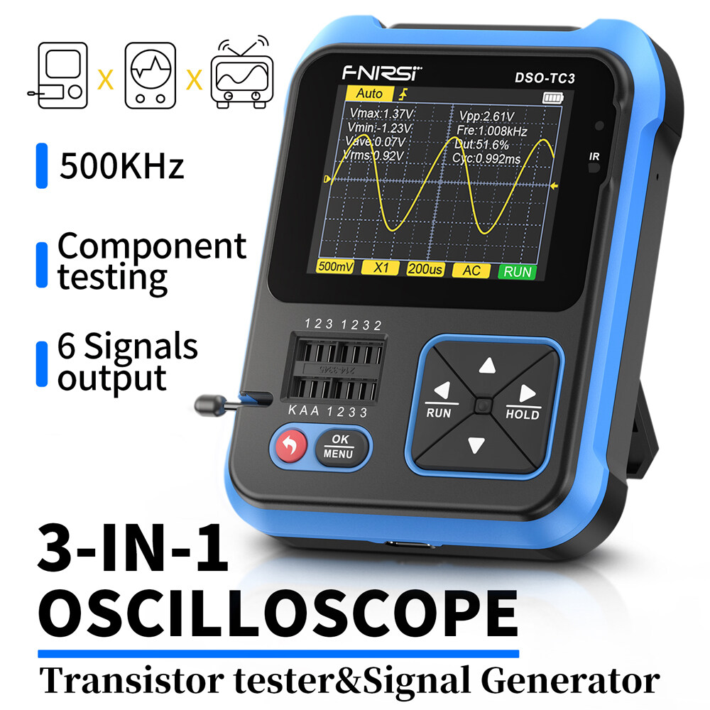 Smart Sensor 3in1 Digital Oscilloscope Transistor Tester Function ...