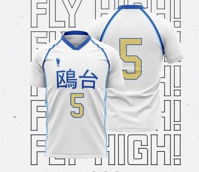 Haikyuu T-shirt Cosplay Costume Kamomedai Sendai Frogs High School ...