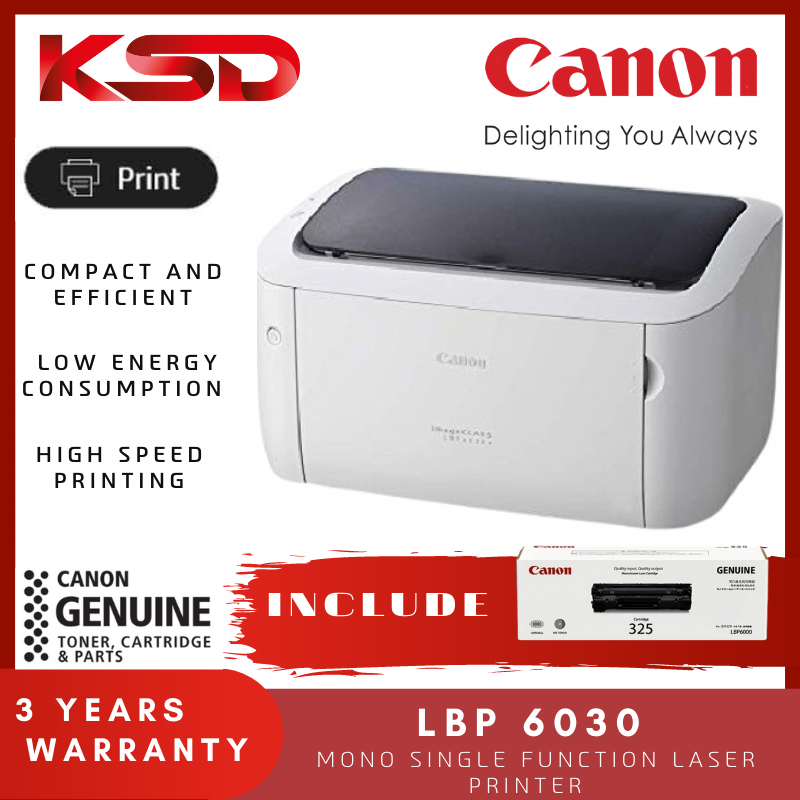 Canon LBP6030/LBP6030W Mono Single Function Laser Printer | Lazada