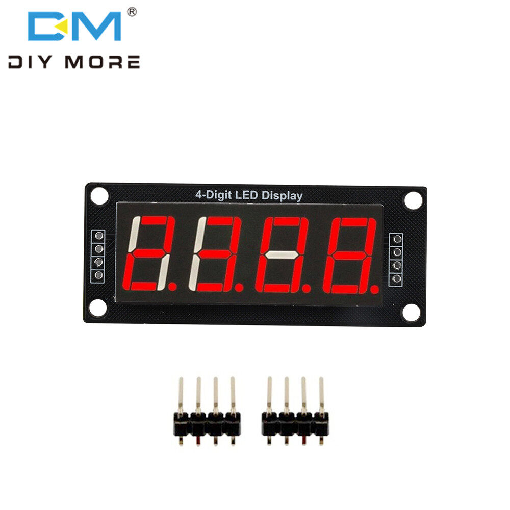Diymore Tm1637 Based 4 Digit 7 Segment 056 Inch Led Screen Display Module Digital Lcd Tube For 