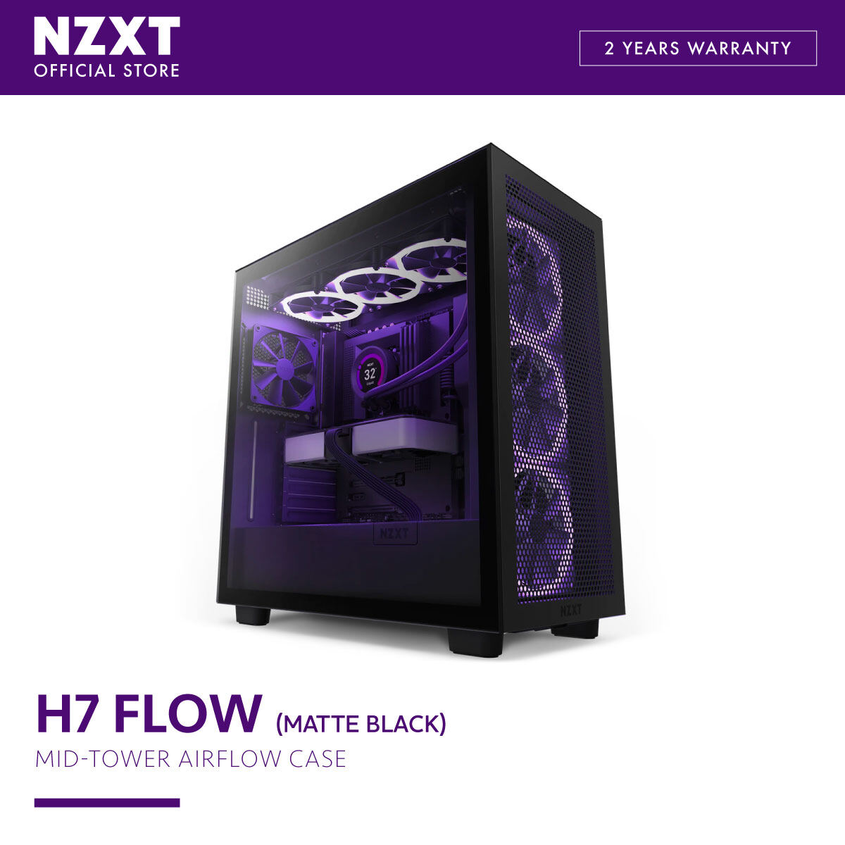 NZXT H7 Flow Mid-Tower Case | Lazada