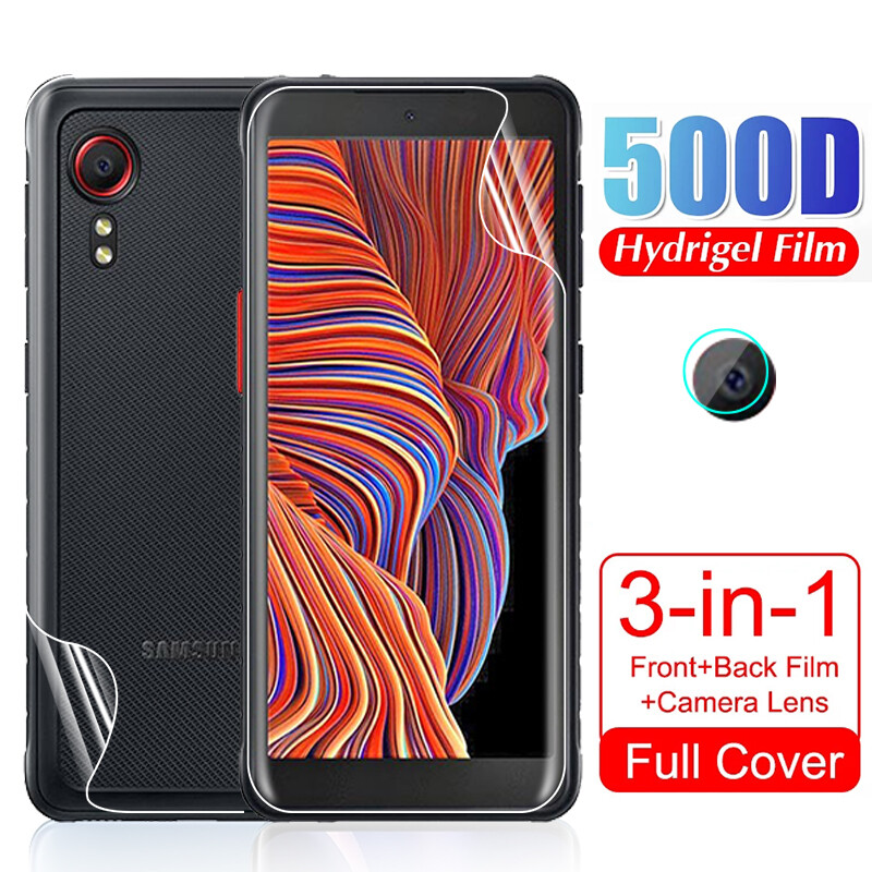 3in1 Hydrogel ฟิล์มสำหรับ Samsung Galaxy Xcover 5 Xcover Pro หน้าจอแบบ ...