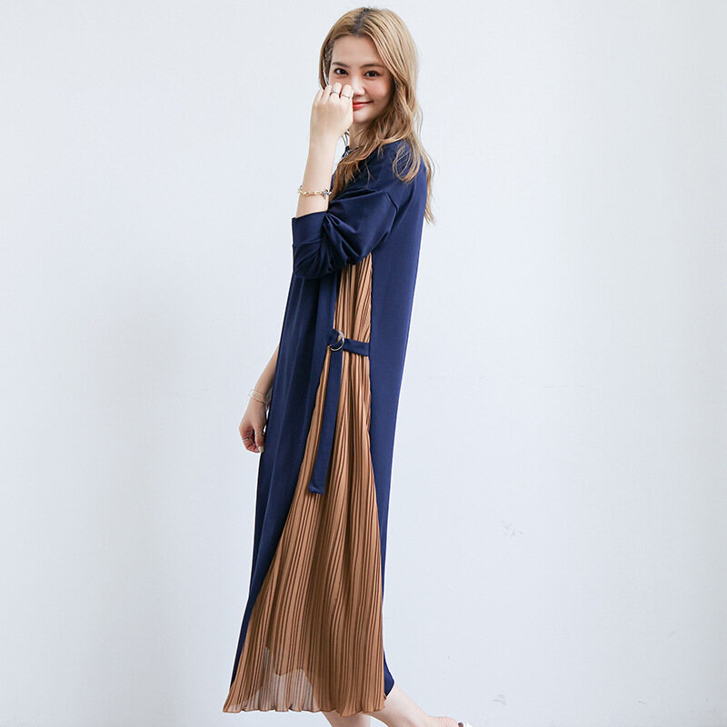 Japanese MIDI dress autumn style | Lazada