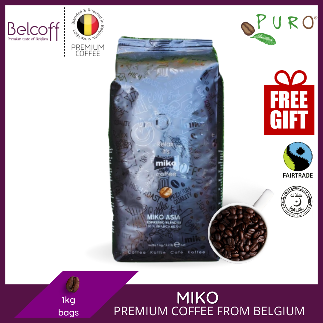 [Belgium Import] Miko Coffee Beans - 1kg bag + free gift | Lazada