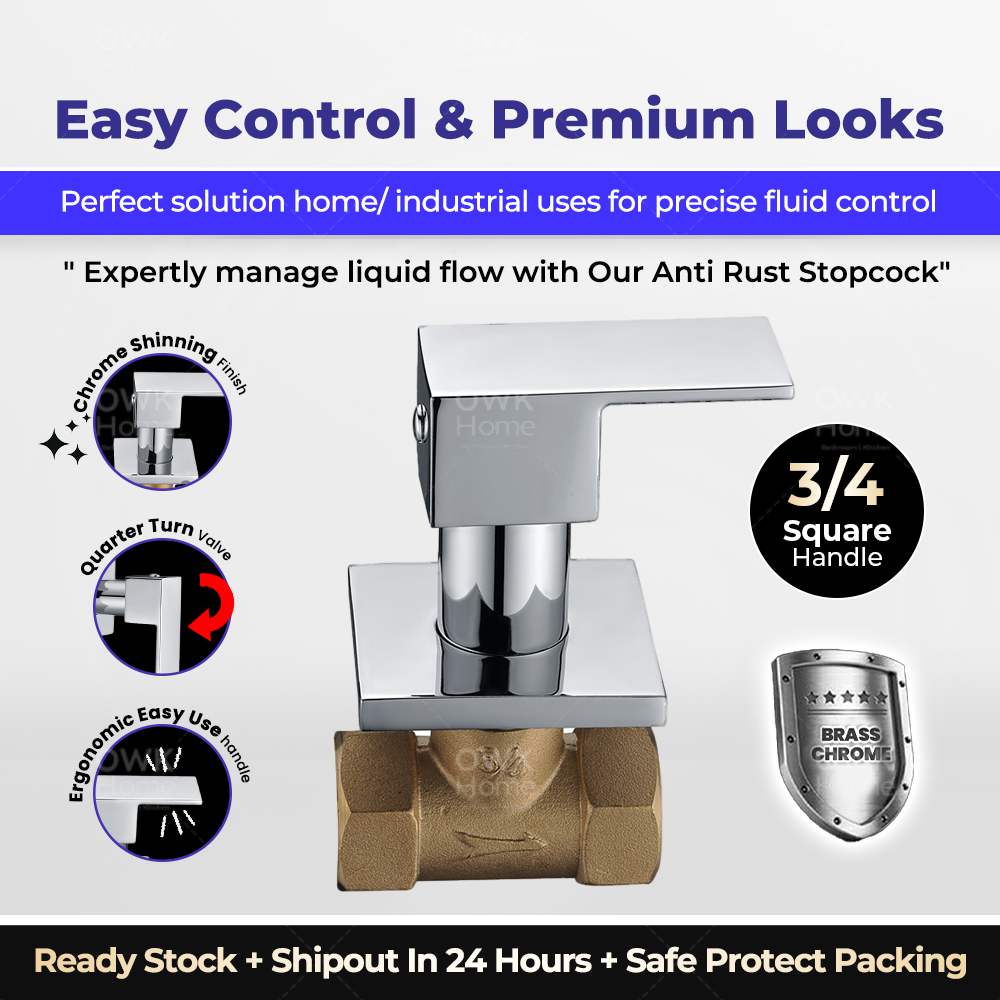 StopCock Stop Cock 3/4" | Anti Rust Stopcock Valve | Chrome Stopcock ...