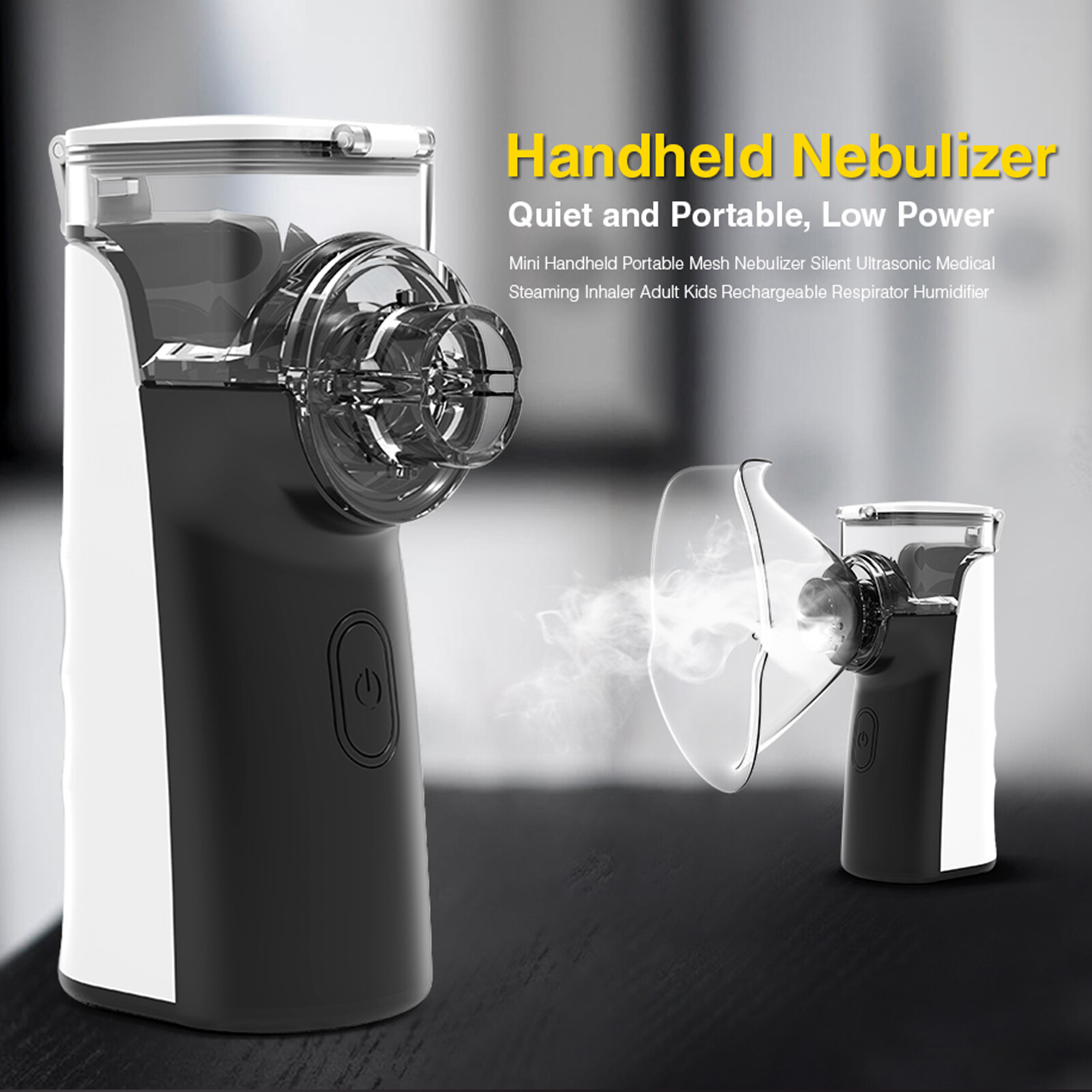 แบบพกพา Quiet Handheld Nebulizer 2 Atomization โหมดสำหรับเด็กผู้ใหญ่ ...