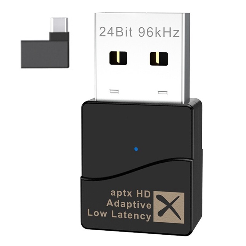 APTX Adaptive Transmitter, USB Bluetooth 5.2 Audio Transmitter, Driver-Free, Can Switch APTX ...