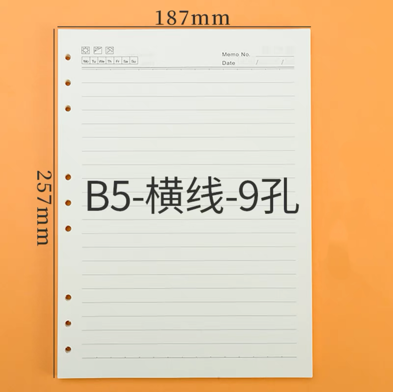 100 Sheets A5/B5 6 Holes 9 Holes Refill Loose Leaf Binder Paper | Lazada