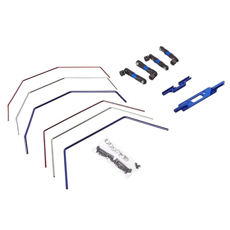 Front and Rear Wide Sway Bar Anti Roll Bar Kit for Traxxas Slash 2WD 1/ ...