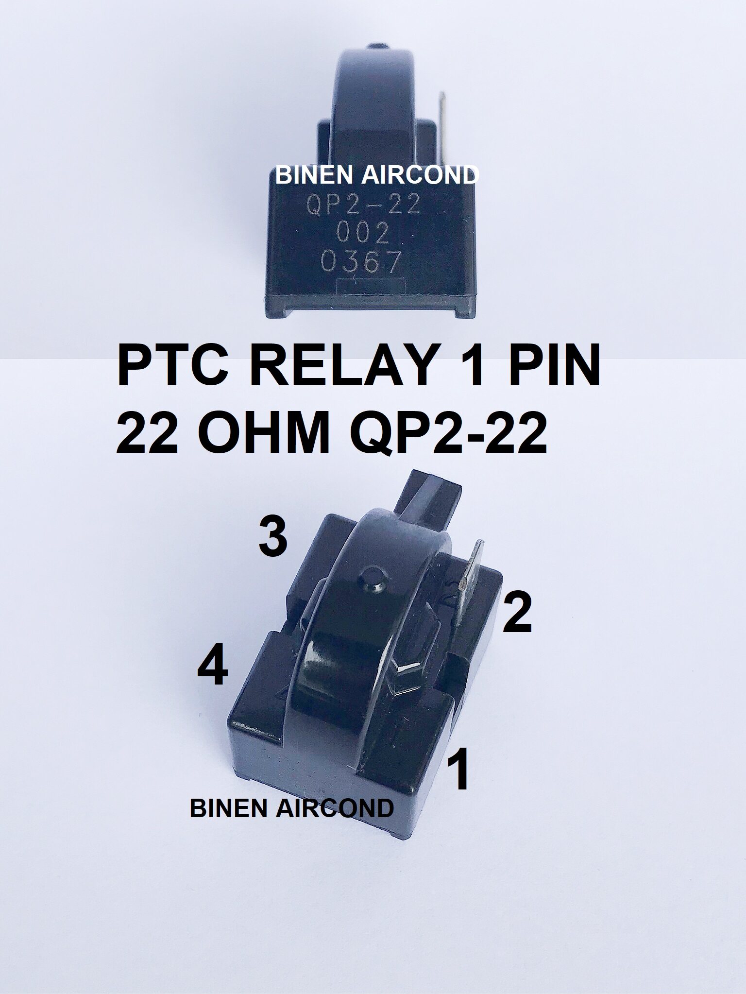 REFRIGERATOR PTC RELAY 1 PIN 22 OHM QP2-22 | Lazada