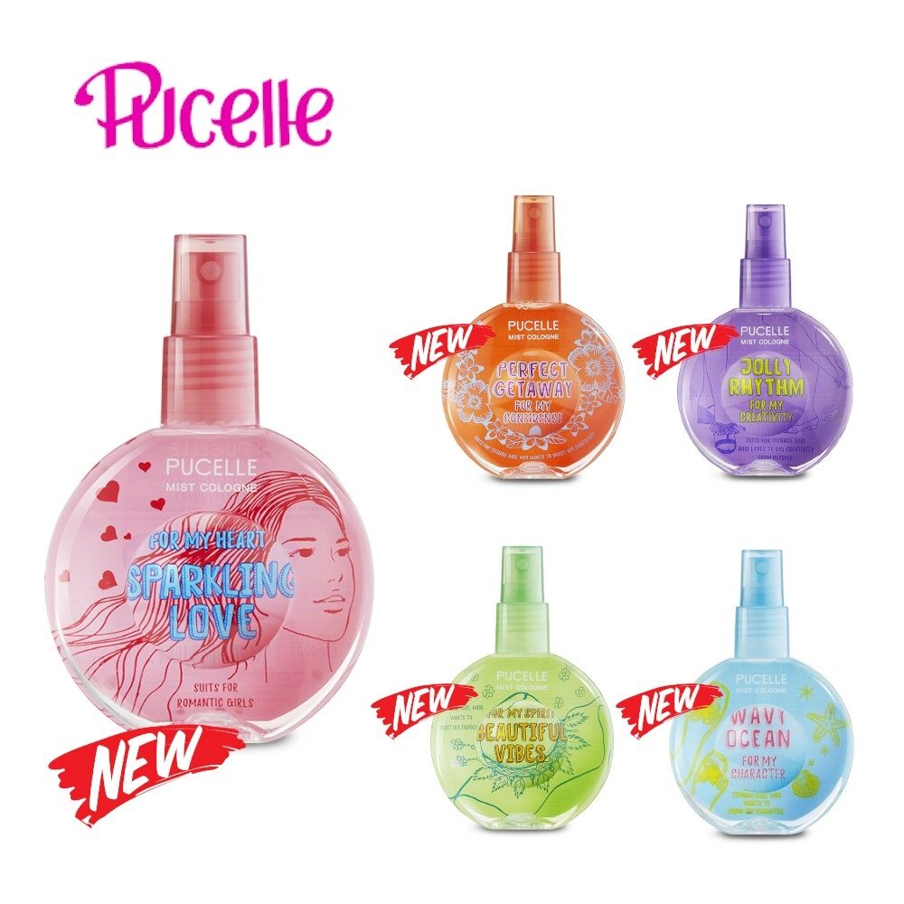 PUCELLE MIST COLOGNE 150ML PERFUME SPARK LOVE | JOLLY RHYTHM | GLANCING ...