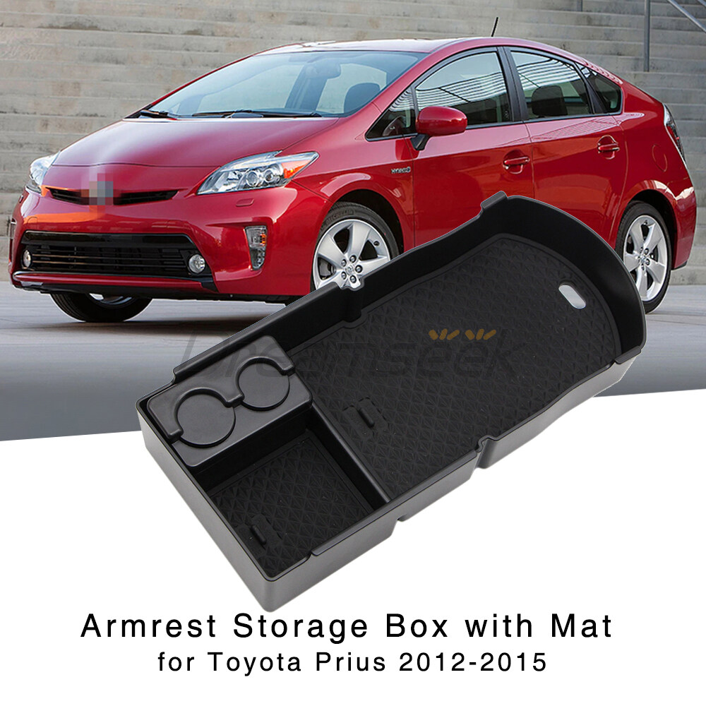 Car Interior Armrest Storage Box for Toyota Prius XW30 2012 2013 2014 ...