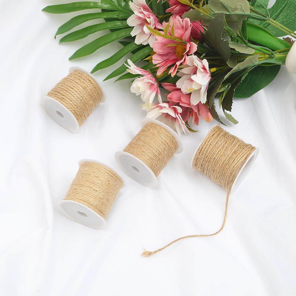 5-15M Natural Jute Twine Burlap String Hemp Rope Presents Packing ing ...