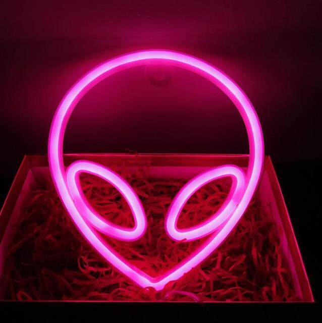 Led Neon Sign Light SMD2835 Indoor Night Light Alien ET Images Mixed ...