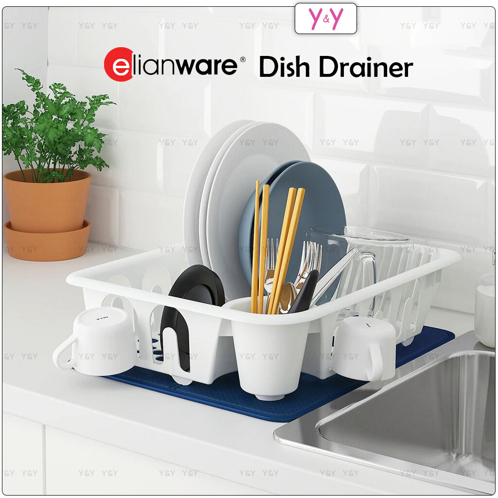Elianware Dish Drainer / Dish Drying Rack / Dish Tray Dish Rack / Dish ...