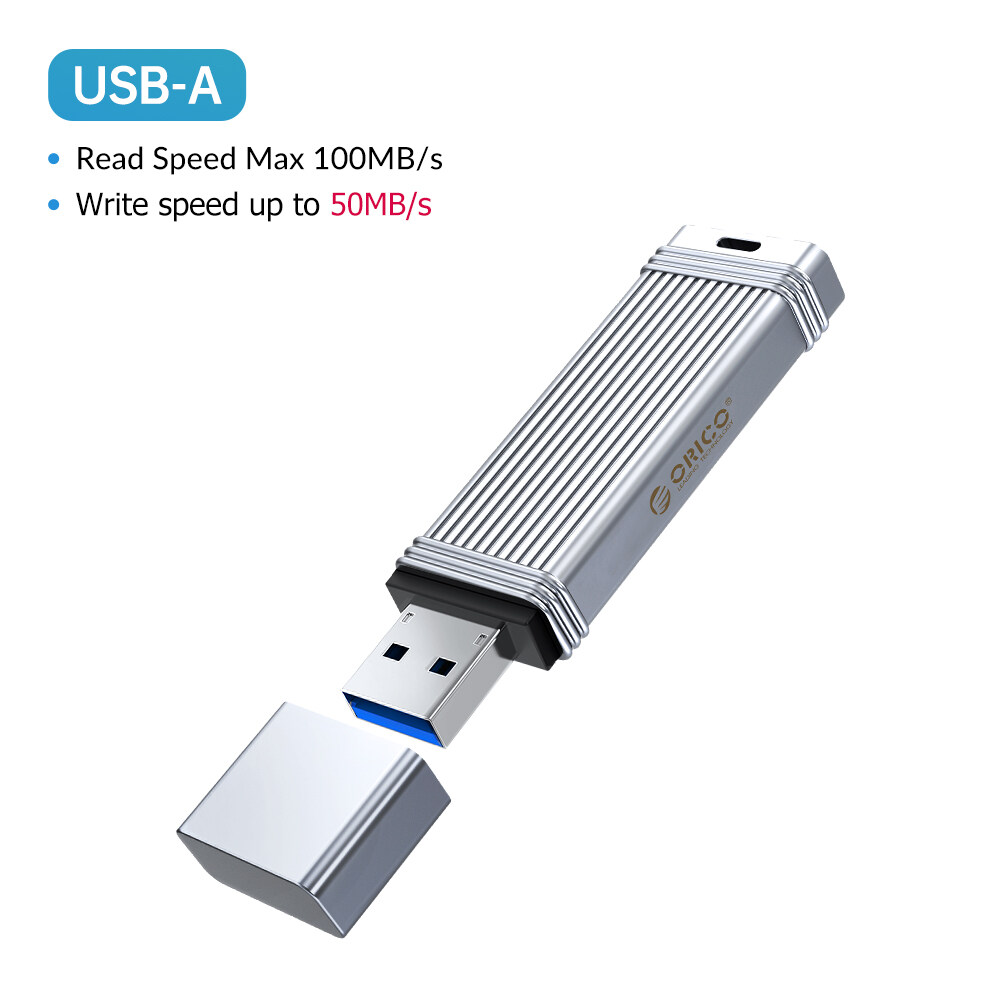 แฟลชไดรฟ์ USB ORICO 128GB/256GB USB C Flash Memory Stick Drive,100เมกะ ...