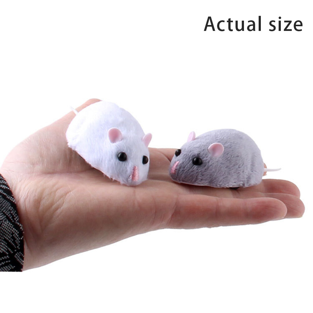 Mouse Plush Toy Remote Control Mouse Toy Cat Toys Realistic Comfortable ...