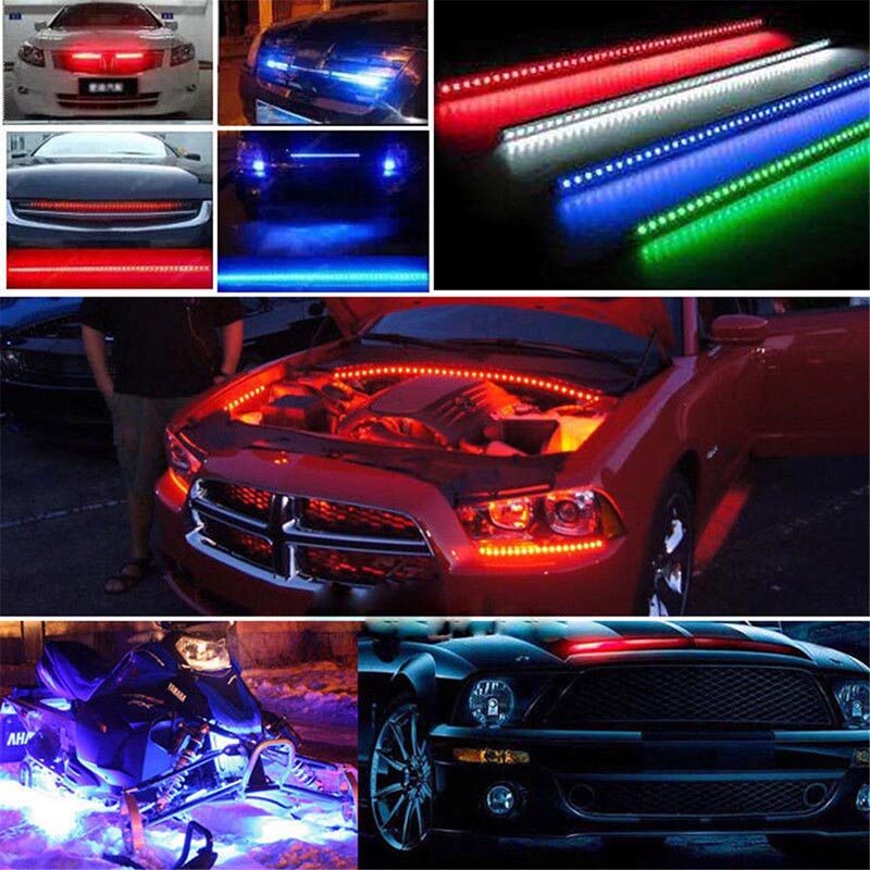 LANG 22 Inch 7Color 48 LED RGB Scanner Flash Car Strobe Knight Rider ...